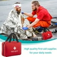 Large Portable Red First Aid Kit with Professional Scissors and ...