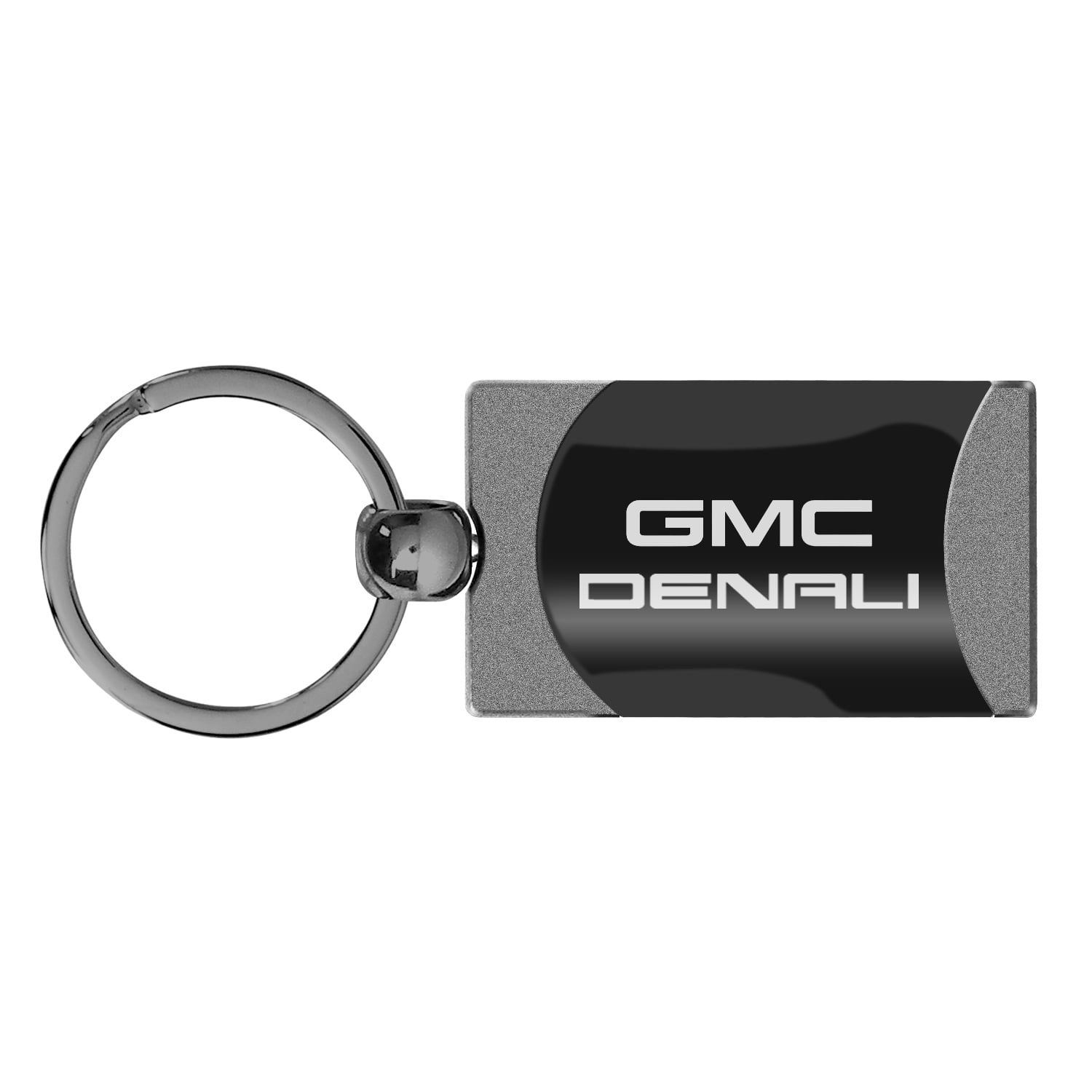 GMC Denali Two Tone Rectangular Gun-Metal Key Chain - Walmart.com