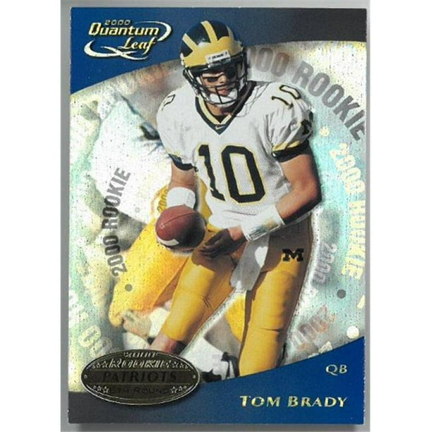 Athlon Sports CTBL-024711 Tom Brady 2000 Donruss Quantum Leaf Rookie ...
