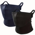 2pcs/Men's Women's Fashion Neck Cover, Breathable Geometric Half Face ...