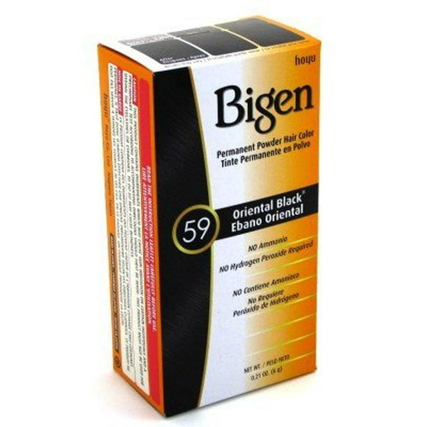 Bigen Permanent Powder Hair Color 59 Oriental Black 1 ea (Pack of 2 ...