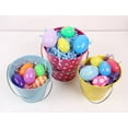 Charmed Colored Small Metal Buckets - 3-Pack Colorful Tin Pails with ...