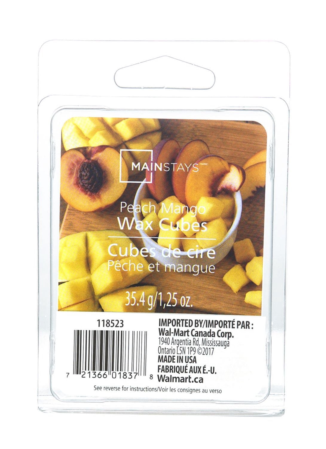 Mainstays Peach Mango Wax Cubes - Walmart.ca