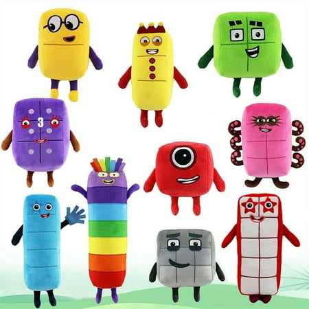 JinLinly Numberblocks Plush Toy Educational Soft Stuffed Number Blocks ...