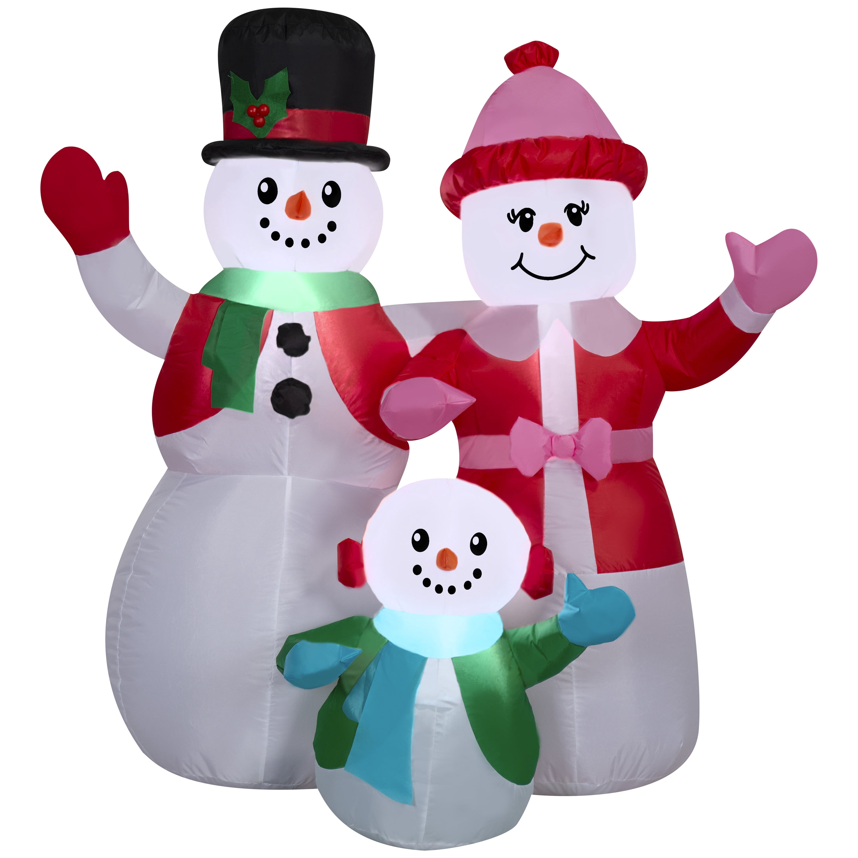 Airblown Christmas Light Snowman Family Scene SM (WM CA) - Walmart.ca