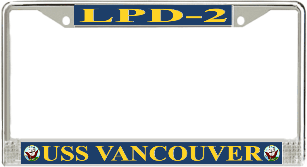 USS Vancouver LPD-2 License Plate Frame - Walmart.com