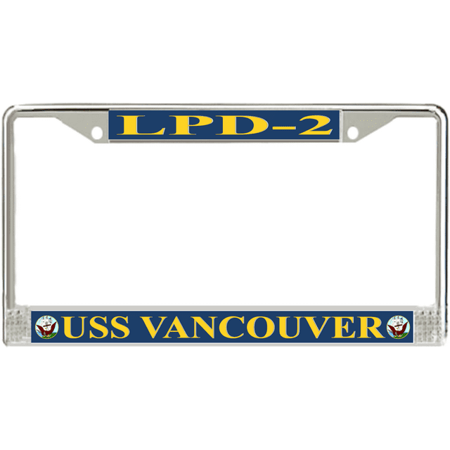 USS Vancouver LPD-2 License Plate Frame - Walmart.com