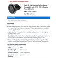 Push To Start Ignition Switch Button - Compatible with 2010 - 2016 ...