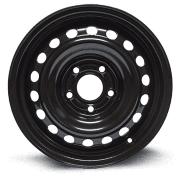 RTX 15x6 Black Steel Wheel 5x4.5 (45mm), Steel Wheels, Load Range 625kg ...