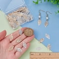 120Pcs 2 Colors Rack Plating Brass Filigree Pendants Long-Lasting ...