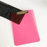 JAM Paper Plastic Clip Board, Pink Clipboard, 1/Pack, 9 x 12.5 ...