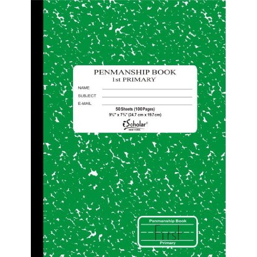 iScholar Grade 1 Primary Composition Notebook 7.75 x 9.75 Inches 50 ...