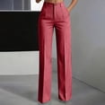 AnuYalue Suit Pants for Women Elastic Waist Striped Pant Casual ...