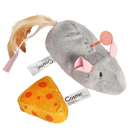 Our Pets Play-N-Squeak Rat Hunter with Cheese Cat Toy (Interactive Cat ...