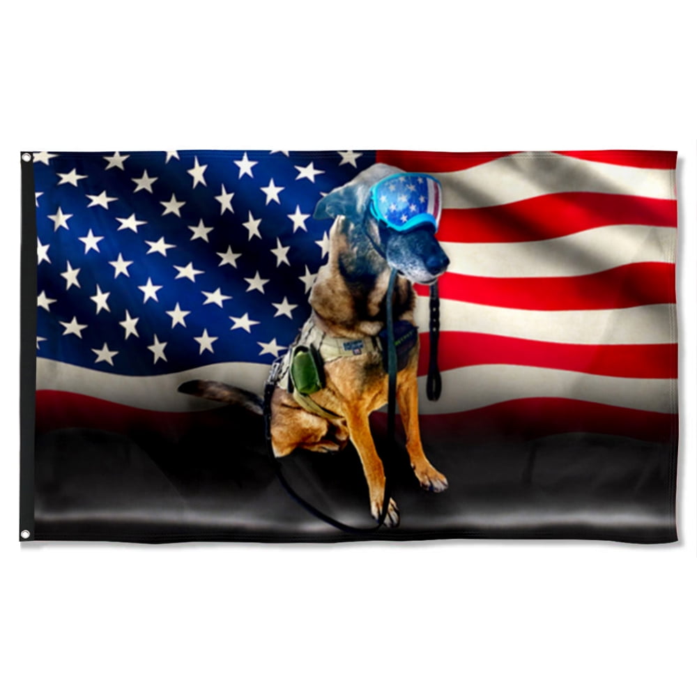 Cayyon Custom Warrior Dog Grommet Flag 3x5Feet Banner with 2 Brass ...
