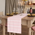 Boho Pink Table Runner Minimalist Farmhouse Striped Tablerunners 18 x ...