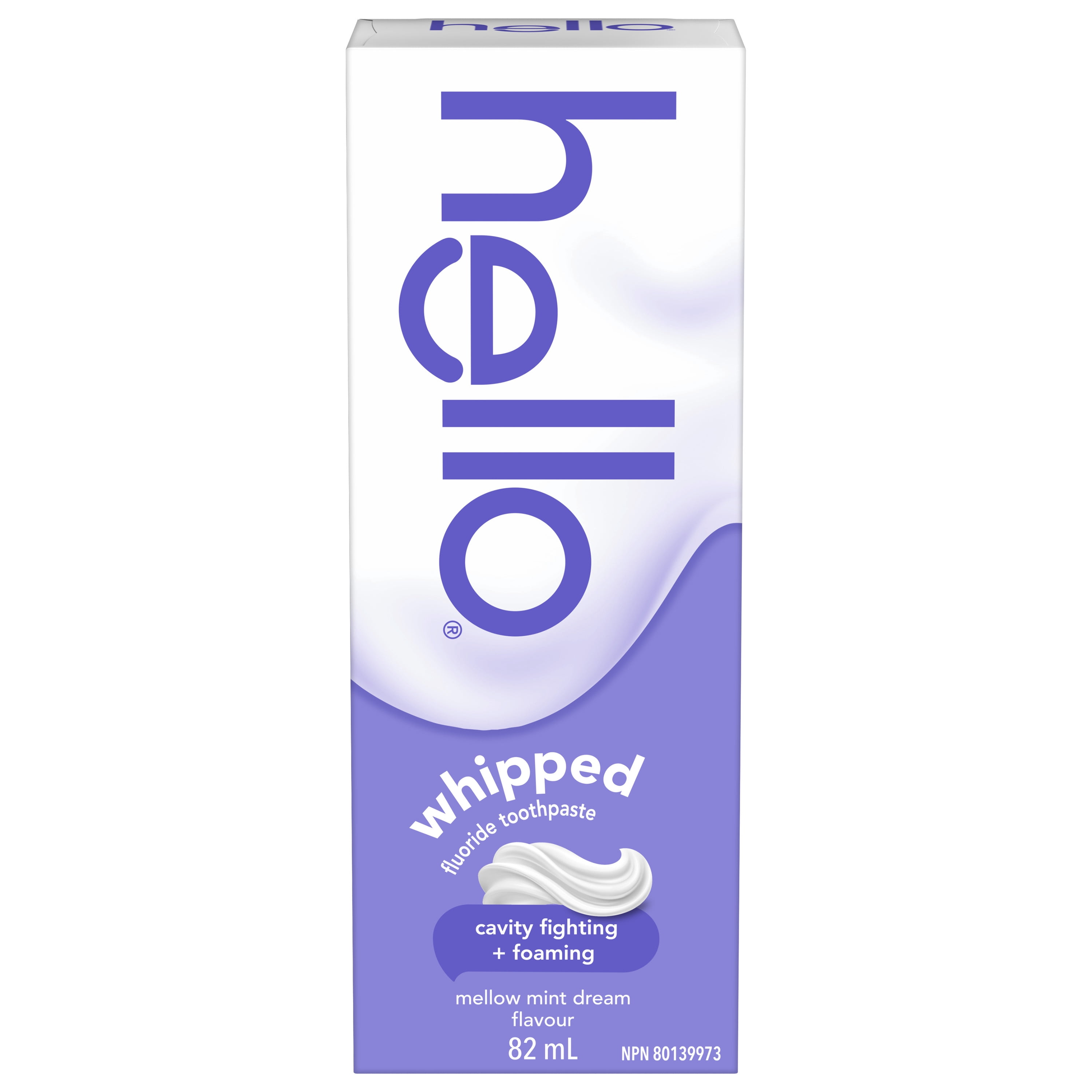 hello Whipped Fluoride Toothpaste, Minty Foam Toothpaste, Mellow Mint ...
