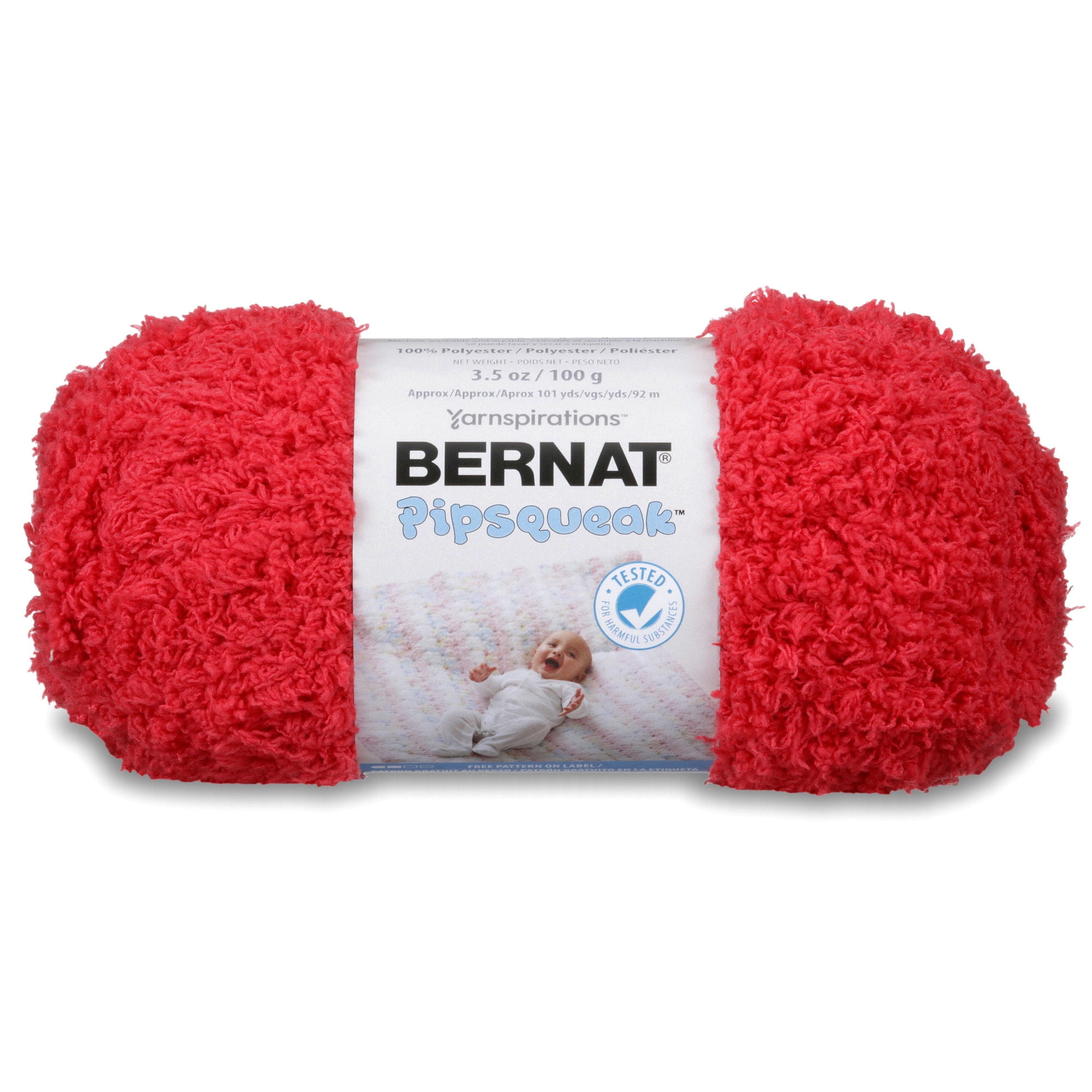 Bernat Pipsqueak Yarn, 100g, Red Balloon - Walmart.com