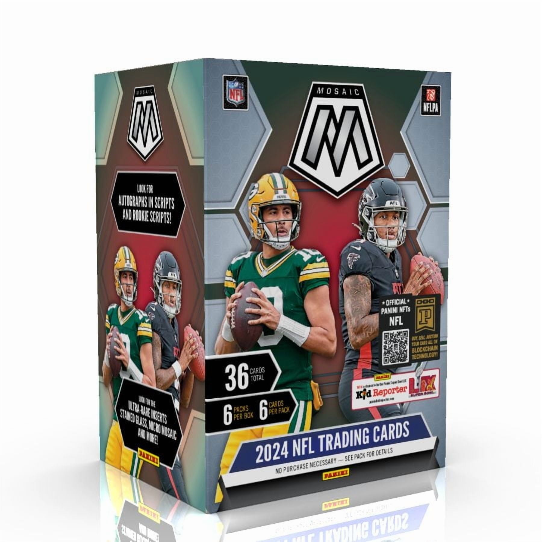 Click here for 2024 Panini Nfl Mosaic Football Trading Cards Blas... prices