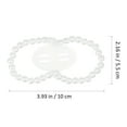 6 Pcs Corsage Wristlet Bands Elastic Plastic Beads Wrist Corsage ...