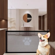 COSTYLE Indoor Wooden Accordion Dog Gate, Expandable Pet Safety ...