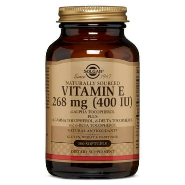 Solgar vitamin e 400 iu alpha softgels, 100 ct - Walmart.com