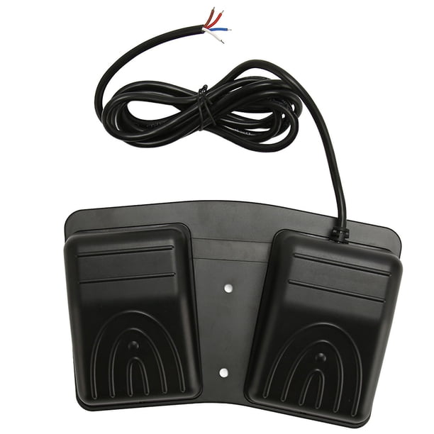 Double Foot Switch High Power Self Locking 2 Wire Foot Pedal Switch for ...