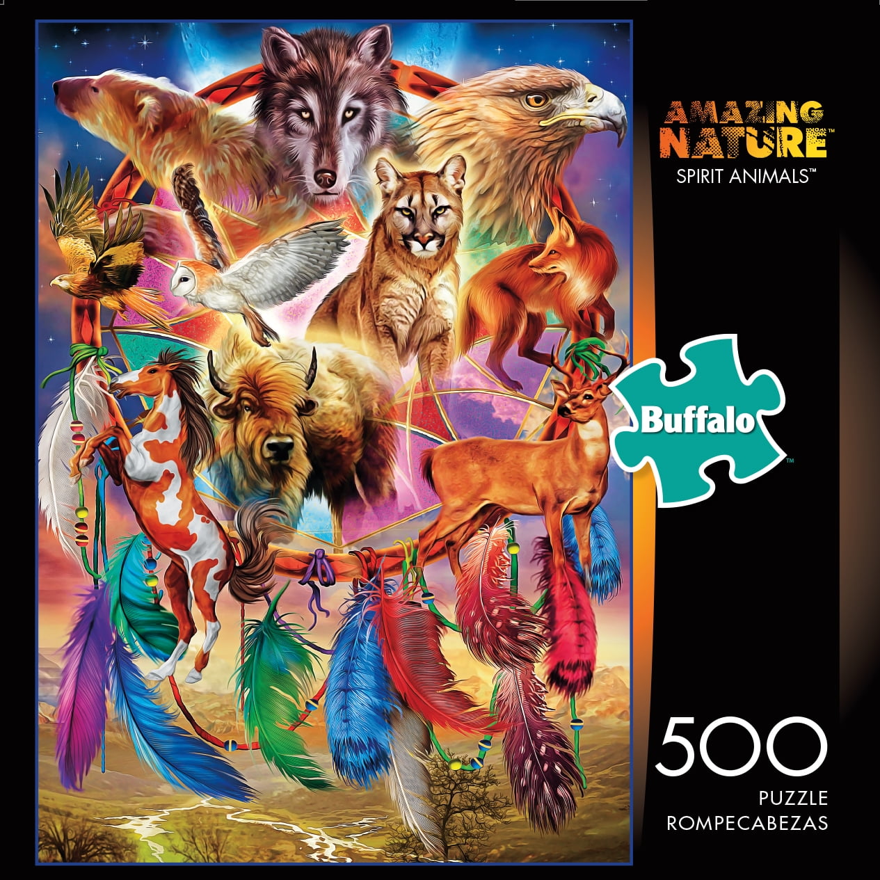 Buffalo Games - Amazing Nature - Spirit Animals - 500 Piece Jigsaw ...