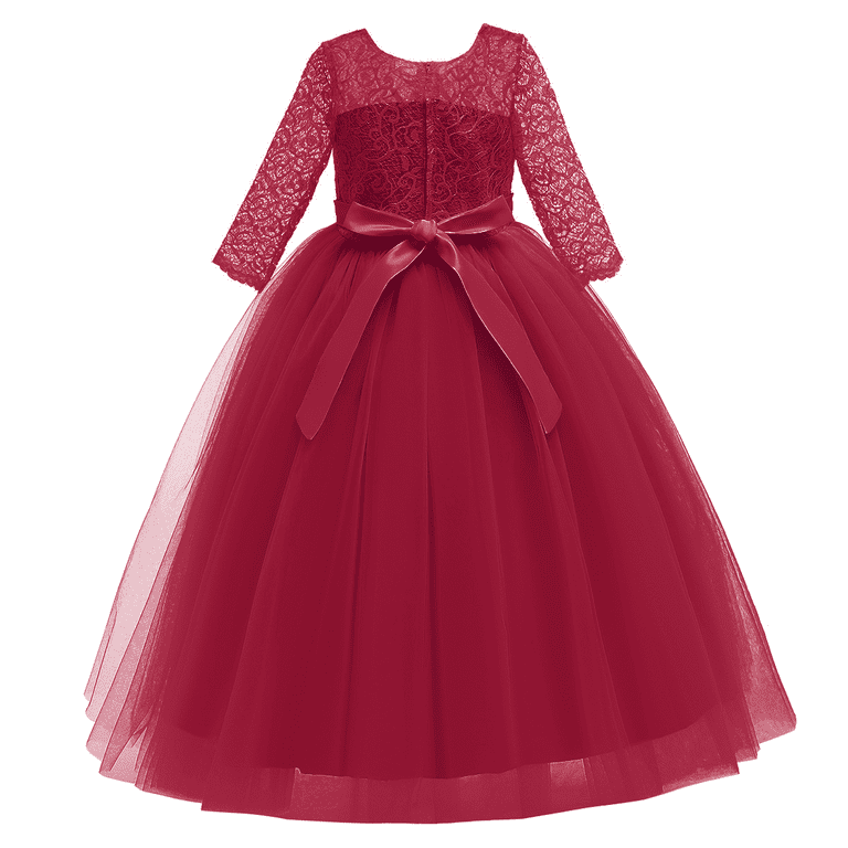 Dark Red Princess Dress