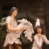 Zayton Small Manger Nativity Set, 11 Piece 5 Inch Figures, Indoor ...