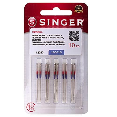 Singer Lot de 10 aiguilles pour machine à coudre à pointe régulière Taille 100/16 - Walmart.ca