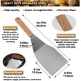 8pcs Professional Griddle Accessories Kit - Heavy Duty Stainless Steel ...