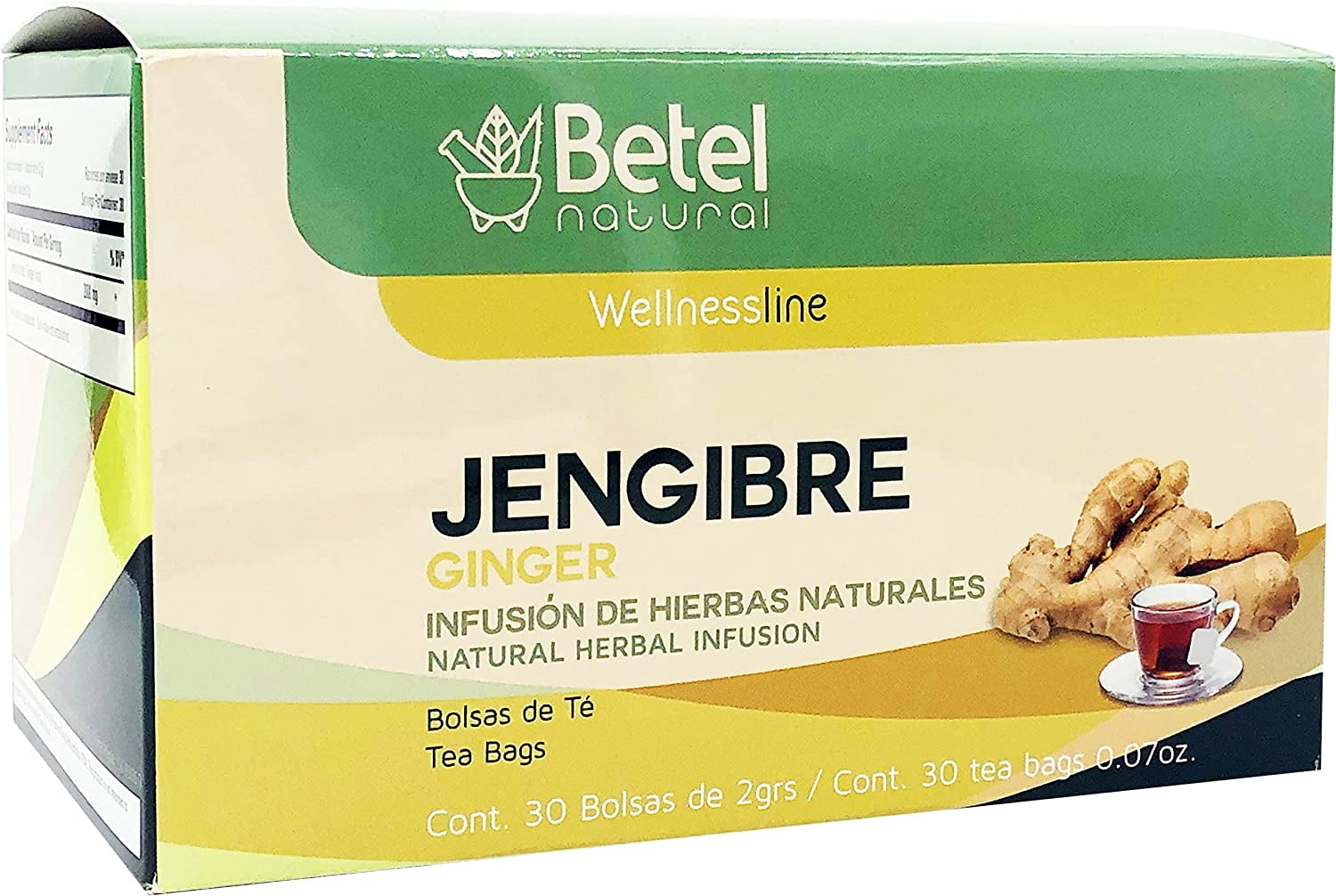 Jengibre Tea/Ginger Tea by Betel Natural - Amazing Gastric Support ...