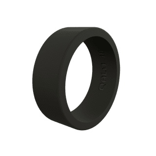QALO Men's Classic Ultra-Durable Silicone Ring, Black, Size 11 ...