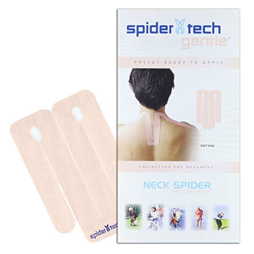 Buy SpiderTech Neck Pre-Cut Kinesiology Tape. Water-Resistant, Latex-Free and Easy to use ...