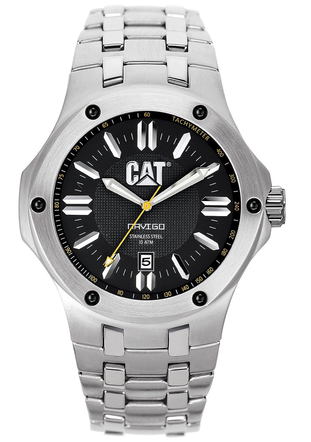 CAT WATCHES Reloj de pulsera de acero inoxidable con esfera analógica ...