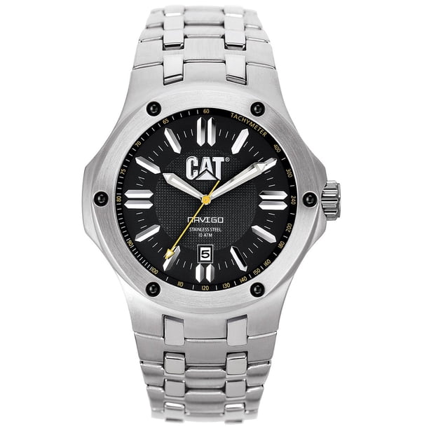 CAT WATCHES Reloj de pulsera de acero inoxidable con esfera analógica ...