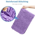 Astarin 24"×47" Large Lavender Bathroom Rug, Absorbent Microfiber, Non ...