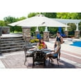 Island Umbrella Calypso 11-ft Octagonal Market Umbrella w/ Auto-Tilt in ...