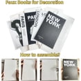 YKYKJDG 12pcs Fake Books for Decoration Faux Books Black Room Decor ...