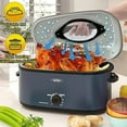 Sunvivi 26Qt Electric Self-Basting Roaster with Glass Lid, Pan & Rack ...