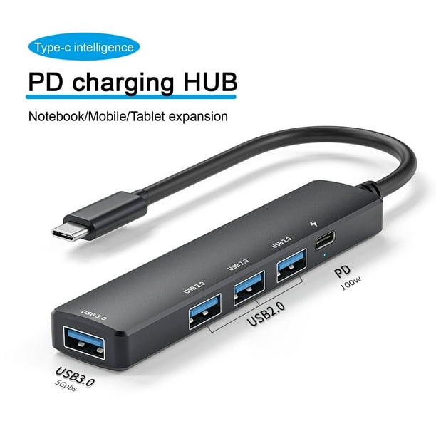 USB Hub Wide Compatibility 100W PD Charging Plug And Play Stable Output ...