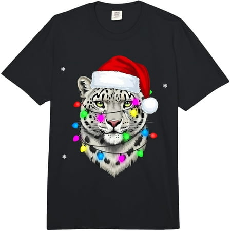 UPC 755310142109 - Christmas Lights Snow Leopard Santa Hat Cute Xmas ...