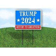 President Donald Trump Big Head Yard Sign, 19" x 14" - Walmart.com