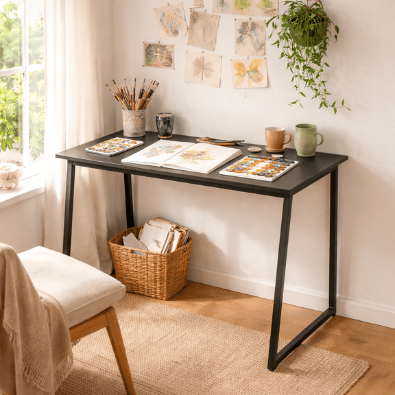 Homy Casa Kids Folding Drafting Table and Chair Set, Ideal for Creative ...