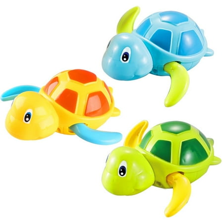 3PCS Kids Wind up Toy Creative Turtle Shape Clockwork Toy Bath Toy ...