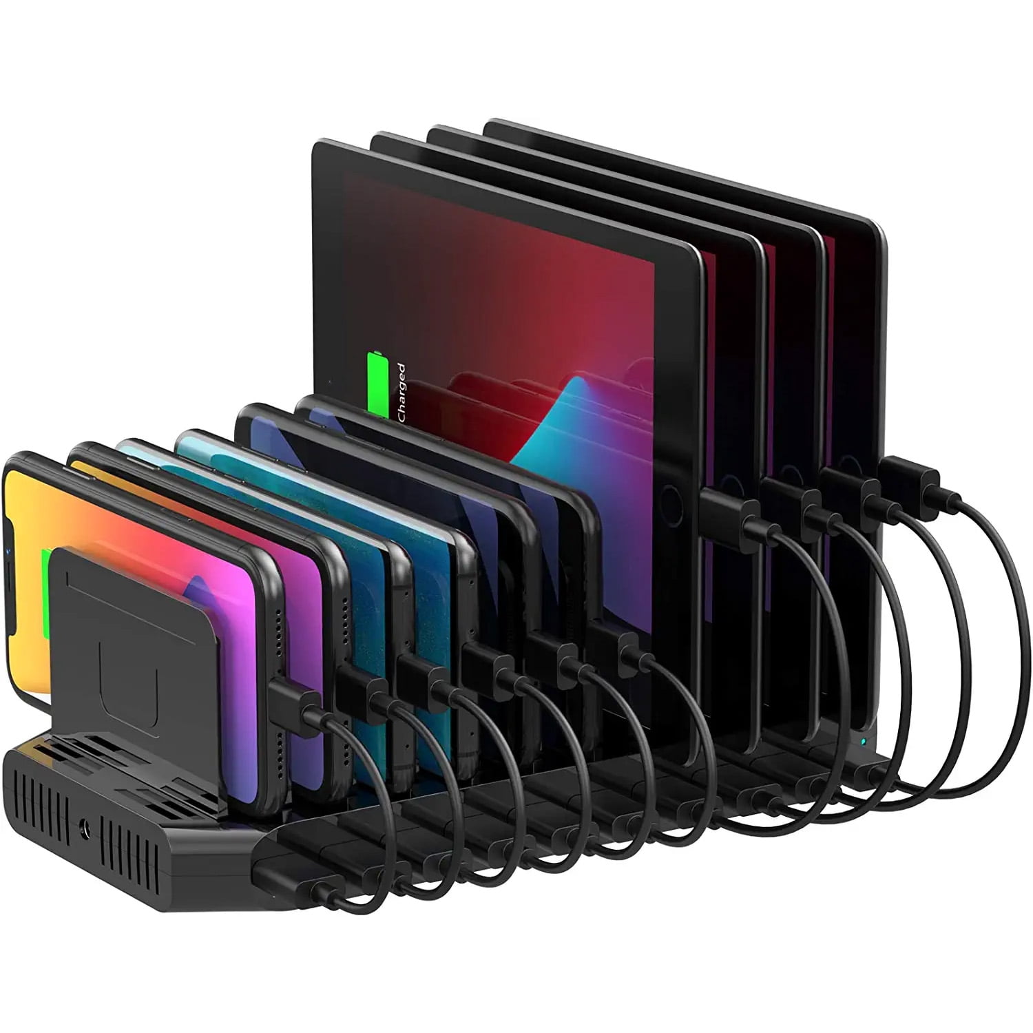 Unitek USB Charging Station, 10 USB Fast Ports Charge Docking Station ...