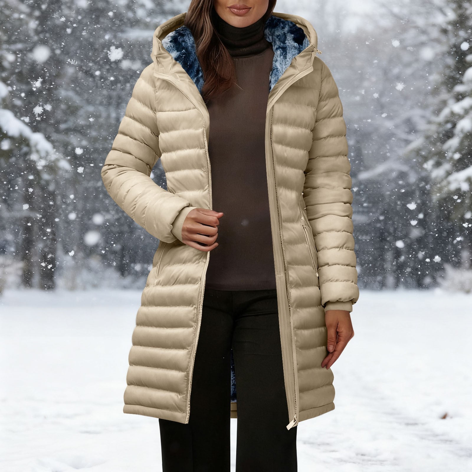 Click here for Timifis Women Plus Size Puffer Jackets Full Zip Up... prices