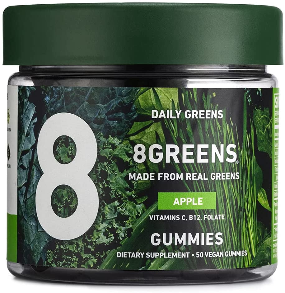 8Greens Daily Greens Gummies 50 Count Apple 50 Count Pack of 1 ...