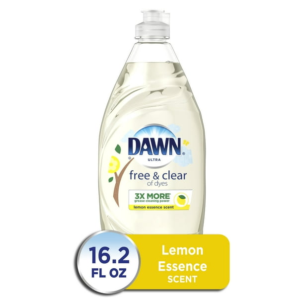 Dawn Free & Clear Liquid Dish Soap, Lemon Scent, 16.2 fl oz - Walmart ...